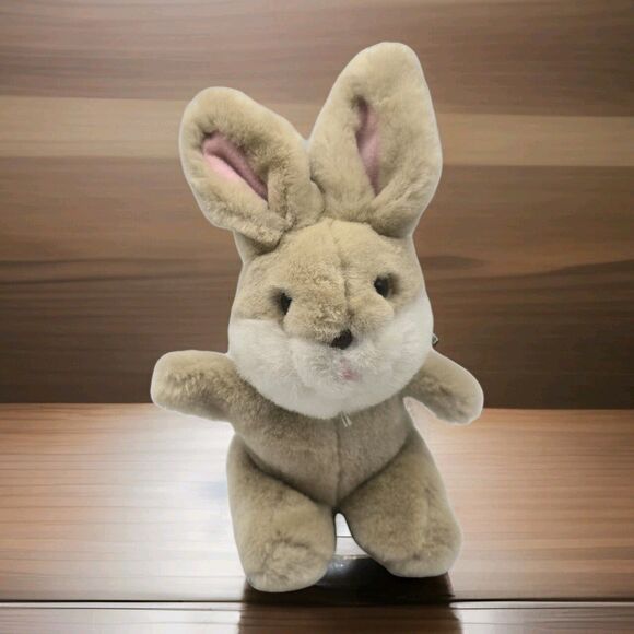 Russ | Toys | Vintage Russ Berrie Tan White Bunny Rabbit Plush Pink ...